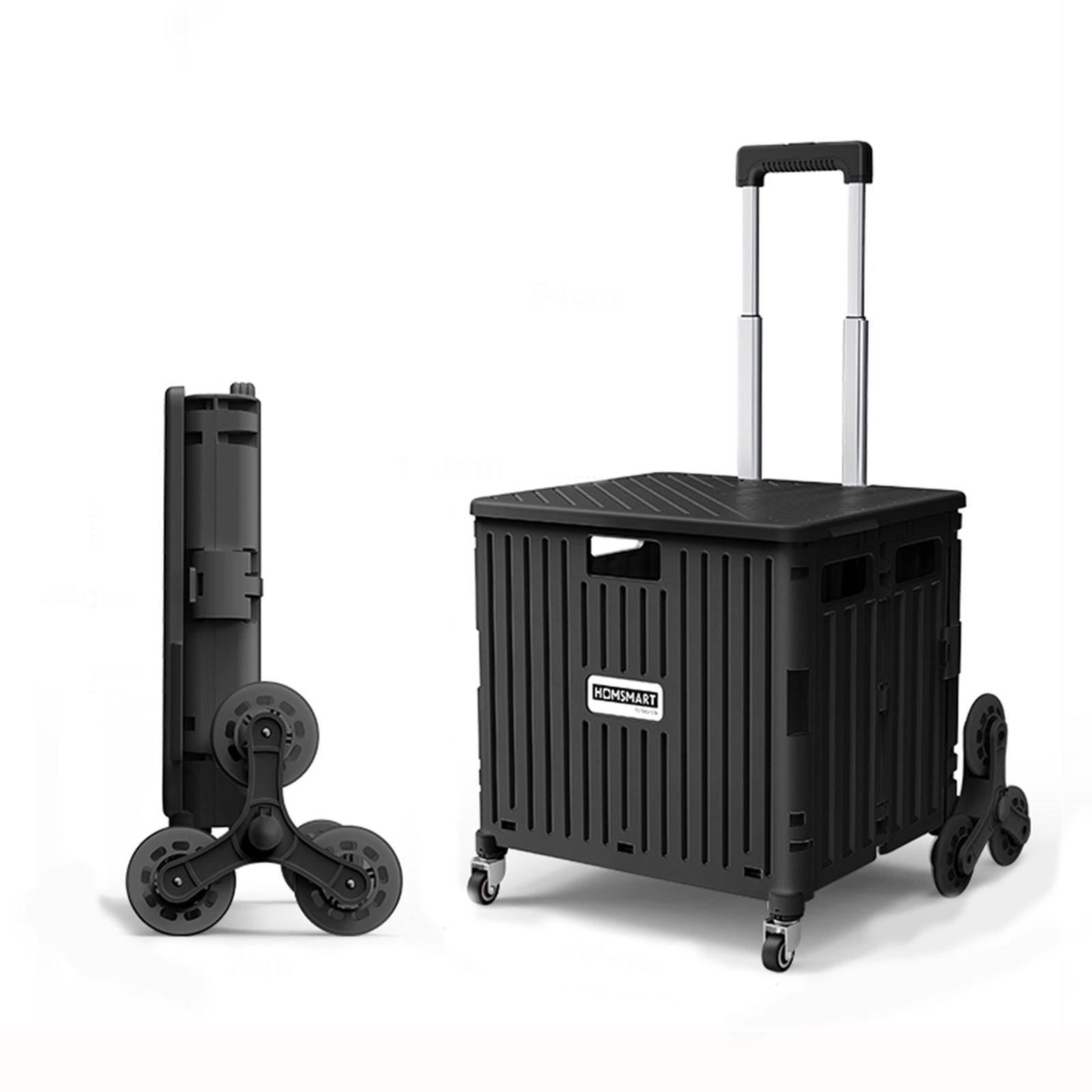 Viviendo Folding Shopping Trolley Portable Grocery Cart Rolling Wheel